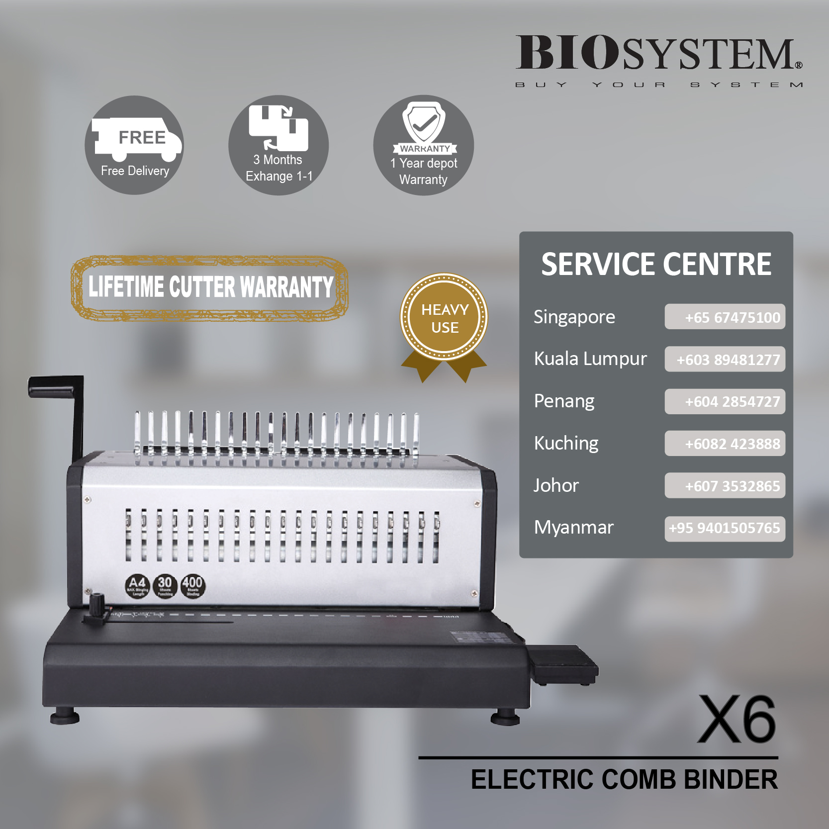 Electric Comb Binder – Biosystem