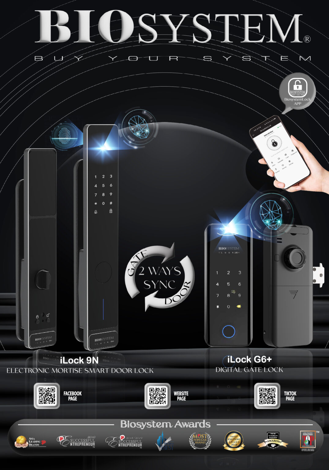 Biosystem – Main supplier for smart digital lock and smart office equipment